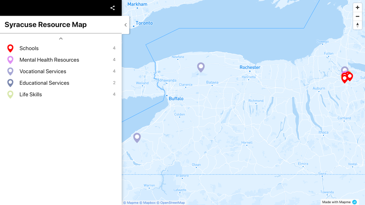 Syracuse Resource Map Interactive Map