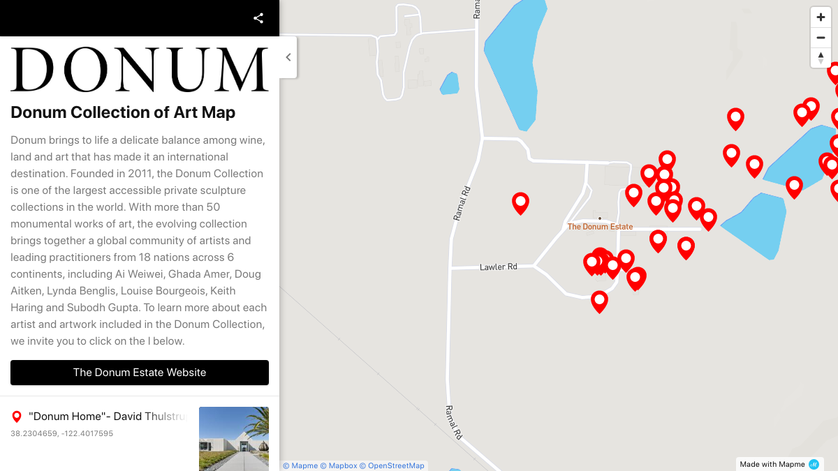 The Donum Collection | Interactive Map